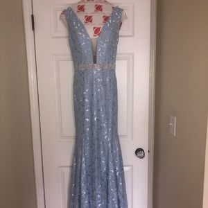 Jovani | Dresses | Jovani Powder Blue Prom Dress Worn Once | Poshmark